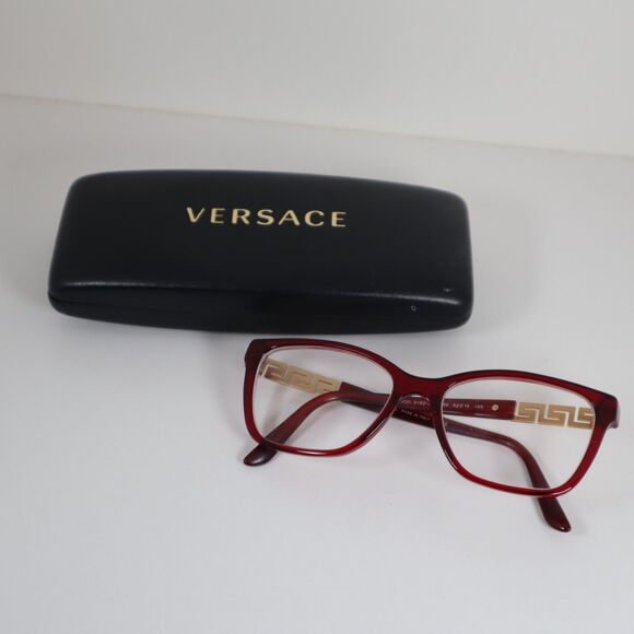 Versace | Accessories | Versace Mod 392b 388 Transparent Red Eyeglasses ...